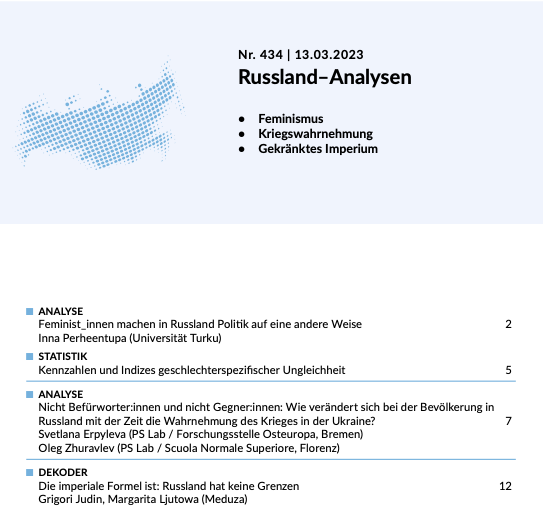 Russland-Analysen Nr. 434 | Länder-Analysen